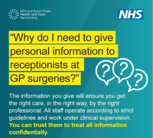 Why do I need to give personal information to receptionists at GP ...